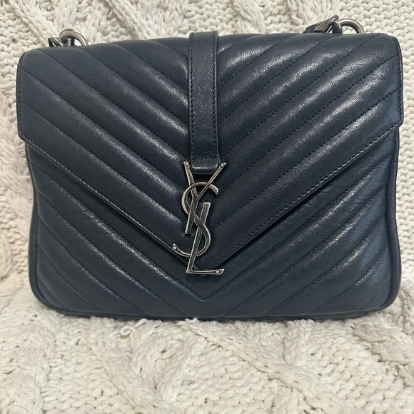 Yves Saint Laurent | Bags | Saint Laurent Small College Handbag | Poshmark